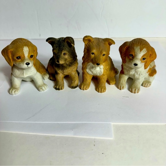 Homco | Accents | Vintage Homco Set Of 4 Dogs Four Adorable Ceramic Dog ...